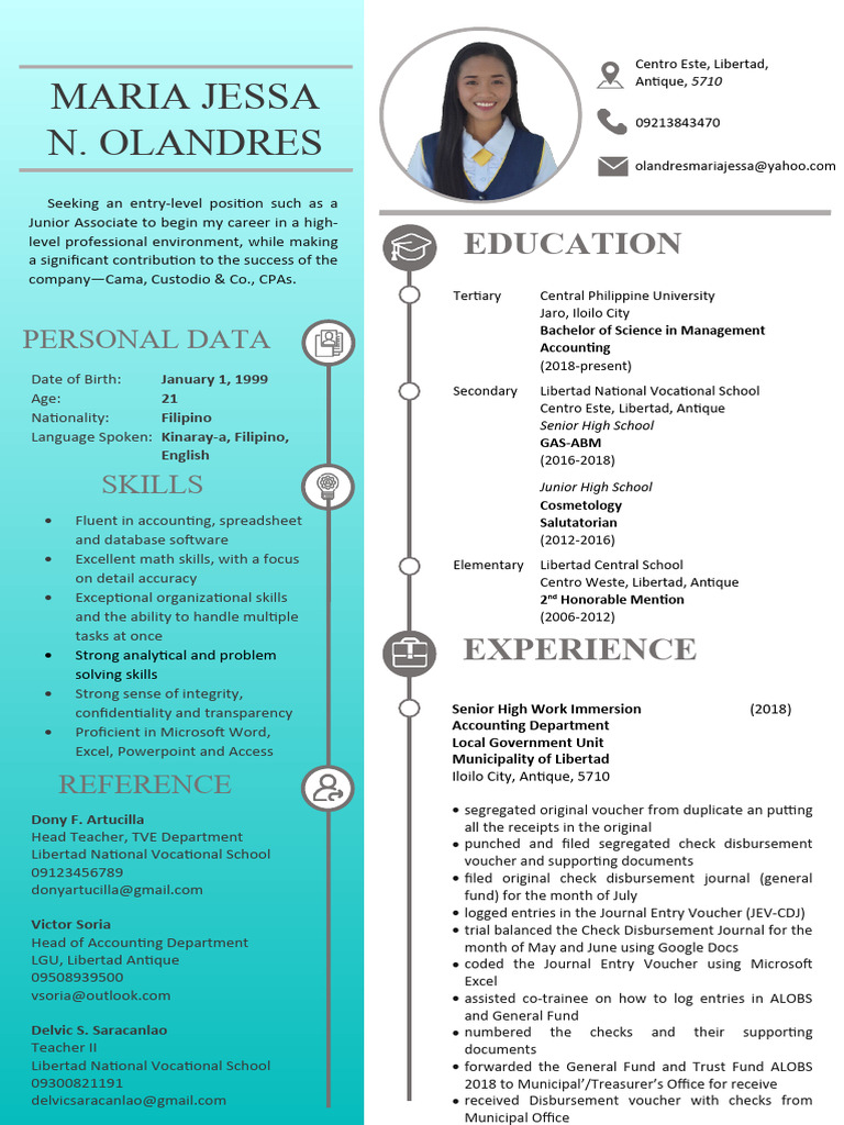 Jessa Resume | PDF | Microsoft Excel | Computing