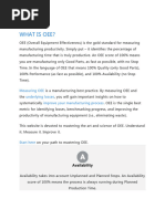 Free OEE Calculator Template Excel Download | PDF