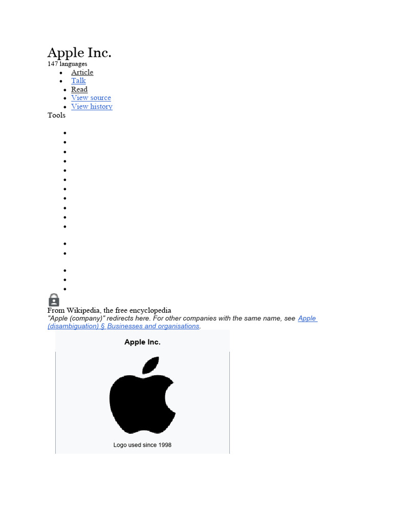 Apple Inc | PDF | Apple Inc. | Computing