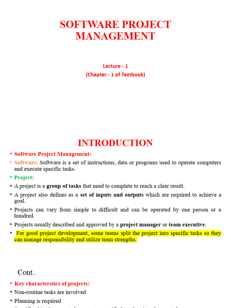 SPM L1 | PDF | Verification And Validation | Project Management