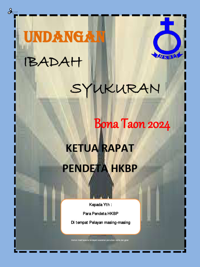 Undangan Bona Taon KRP HKBP..... | PDF