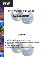 03 - Firewater Demand Calculation & Hydraulic | PDF | Pump | Firefighting