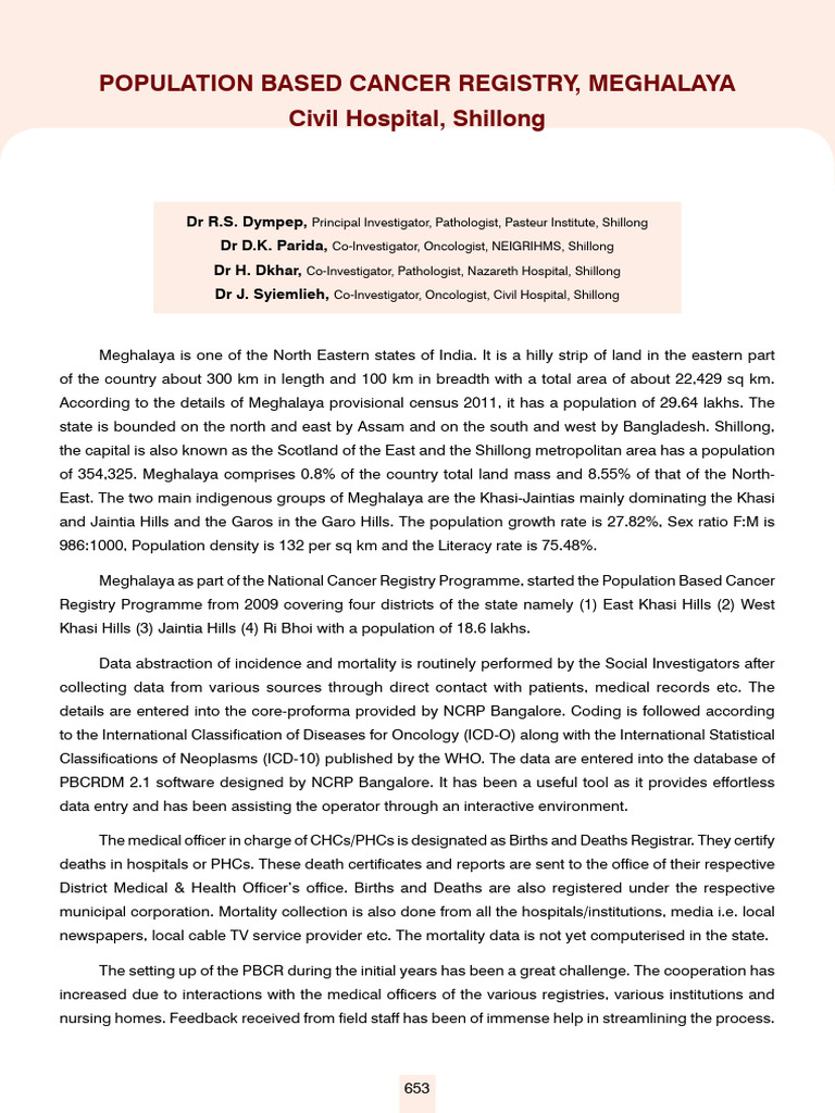 Meghalaya | PDF | Uterus | Medical Specialties