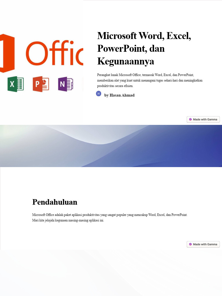 Kegunaan Microsoft Word, Excel, PowerPoint | PDF