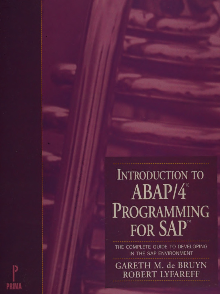 Eee. S Programming: For Sap | PDF | Databases | Books