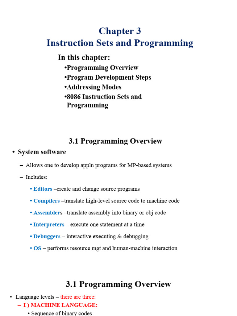CH 3 | PDF | Assembly Language | Computer Program