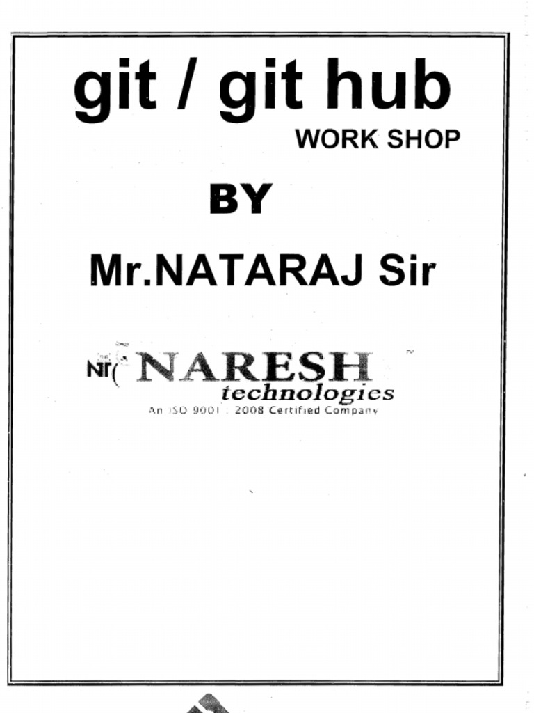 Git Workshop - PDF Version 1-Rotated | PDF