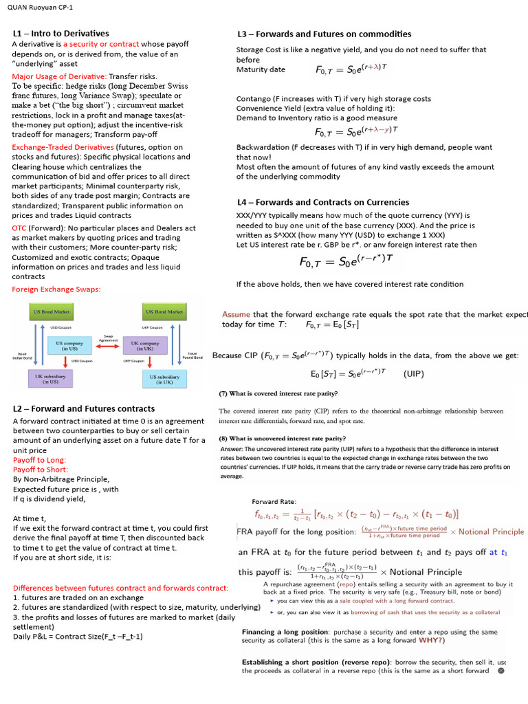 Derivative Payoff Structures Explained | PDF | Derivative (Finance ...