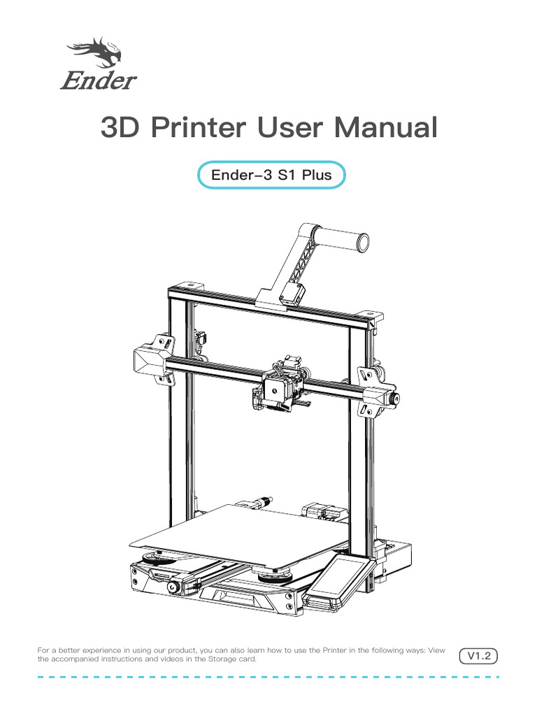 Ender-3 S1 Plus User Manual | PDF | Extrusion | Screw