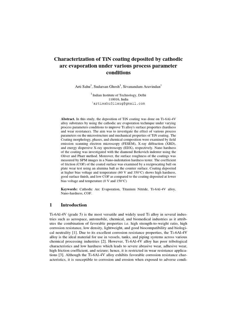AIMTDR - 117 - Camera Ready Paper | PDF | Wear | Corrosion AIMTDR - 117 - Camera Ready Paper | PDF | Wear | Corrosion