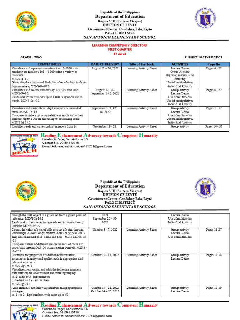 LCD Grade 2 Math | PDF