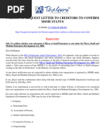 MSME Declaration Format - Revised | PDF | Small And Medium Sized ...