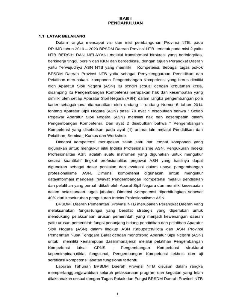 Laporan Tahunan BPSDM NTB 2022 | PDF | Bisnis