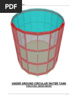 Underground Water Tank Design (Aci 318-08 & 350-01) | PDF | Concrete ...