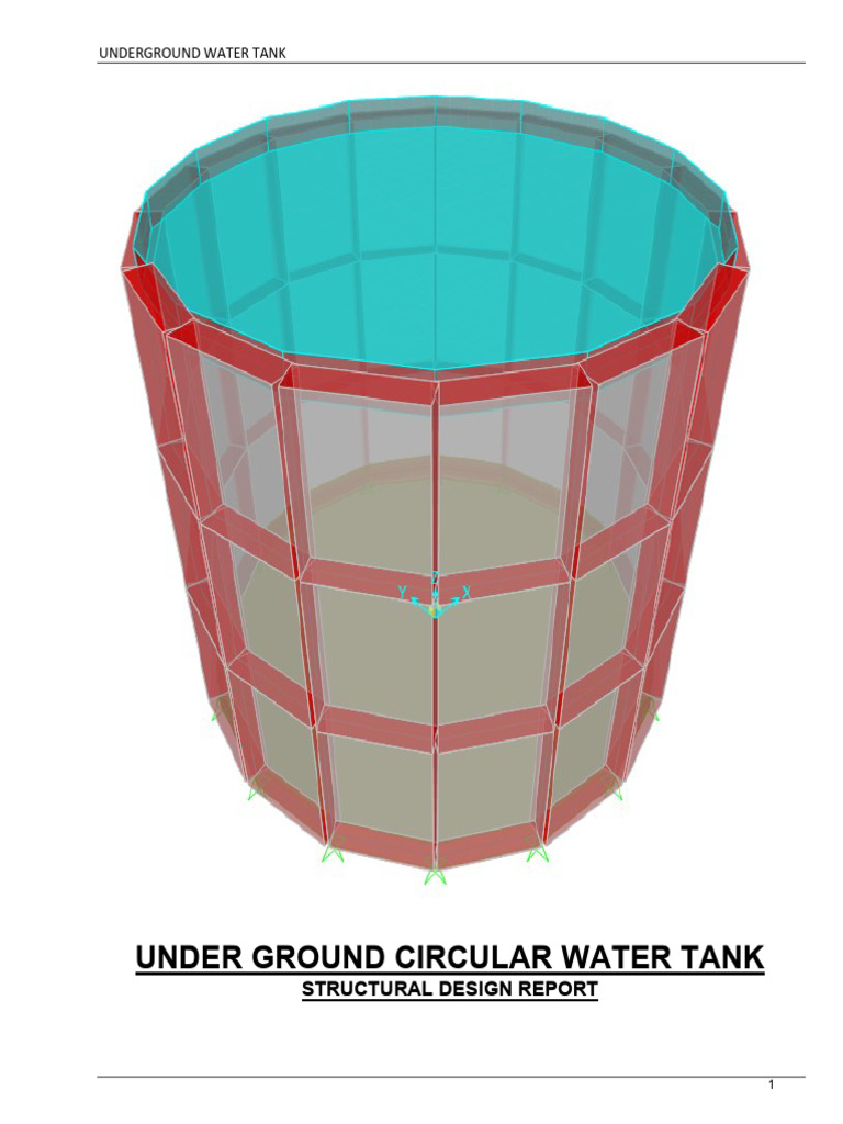 Underground Circular Water Tank | PDF