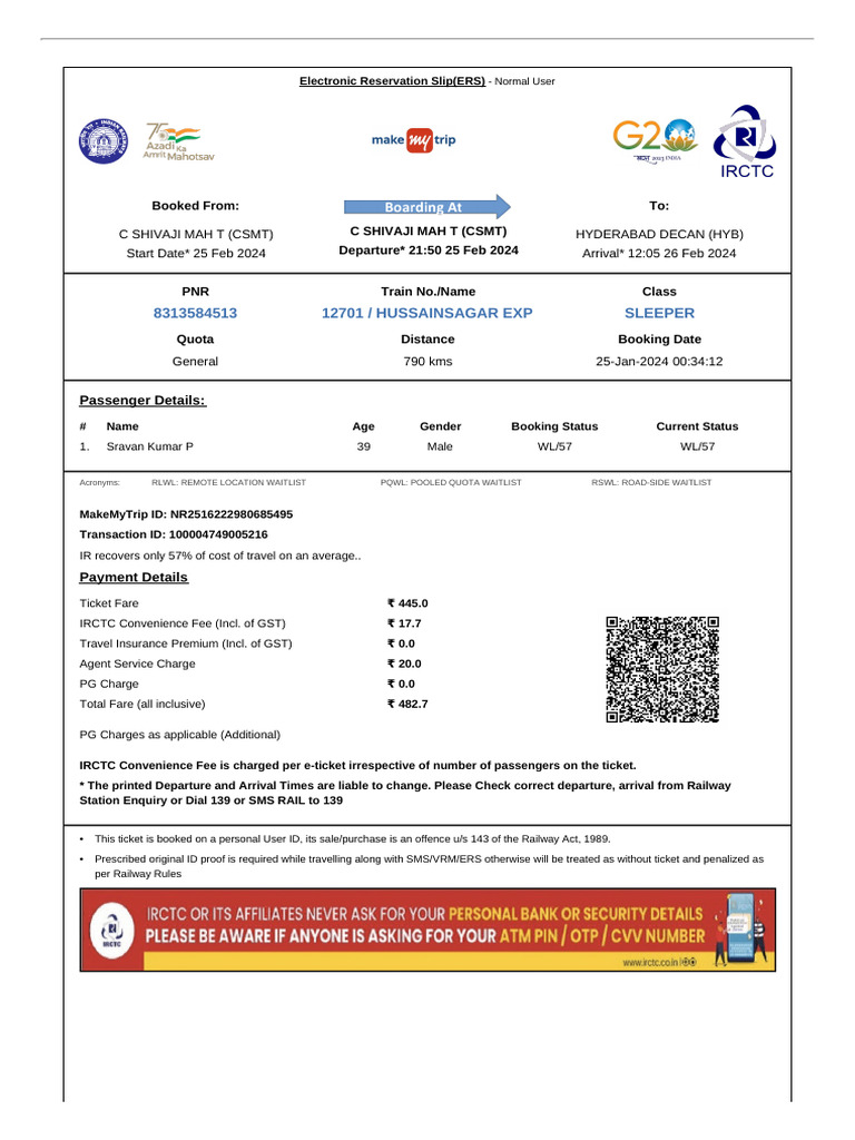 NR 2516222980685495 e Ticket | PDF