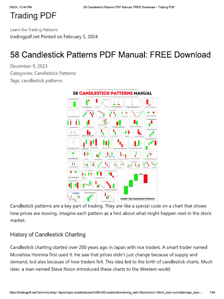 58 Candlesticks | PDF