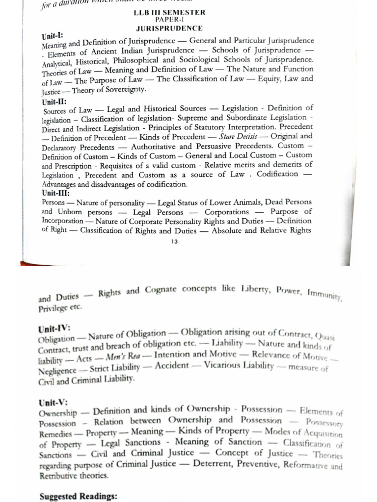 LLB 3YDC 3rd Sem | PDF