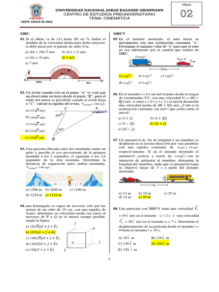 Practica 02 Fisica | PDF | Velocidad | Cinemática