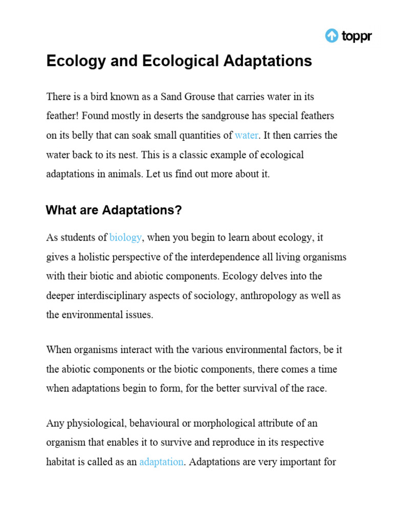 CBSE Class 12 Biology Chapter 13 Organisms and Populations Revision ...