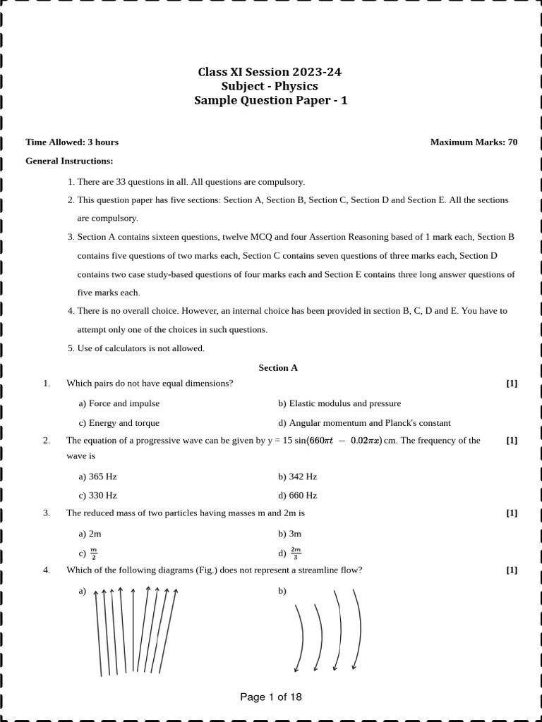 11 Physics Set 1 | PDF | Collision | Mechanics