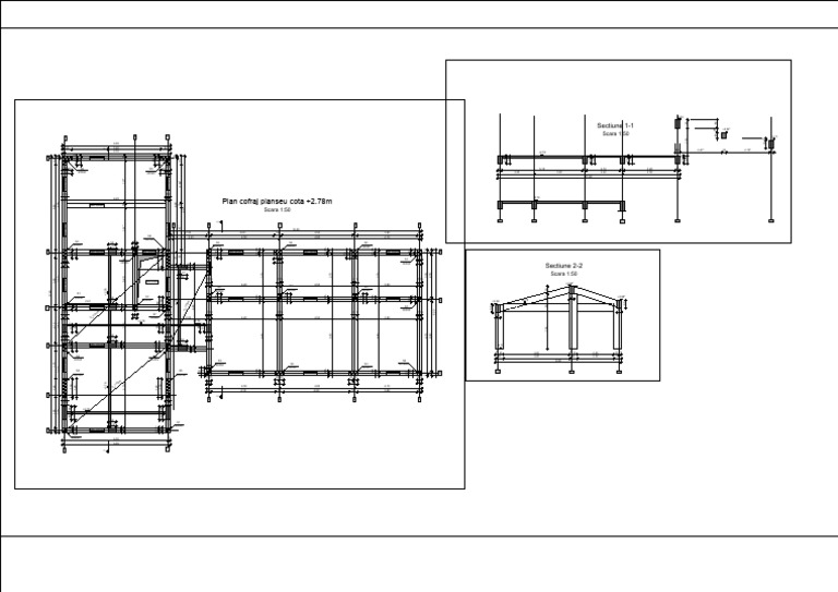 Plan Cofraj Planseu Peste Parter | PDF