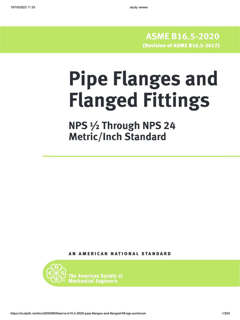 Asme 16.5 - 2020 | PDF