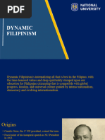 Dynamic Filipinism Explained | PDF | Philippines | Nationalism