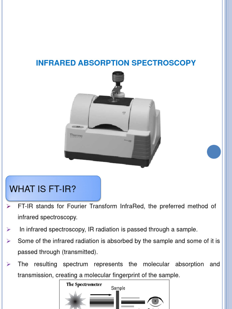 Molecular Absorption Spectrometry-IR | PDF | Infrared Spectroscopy ...