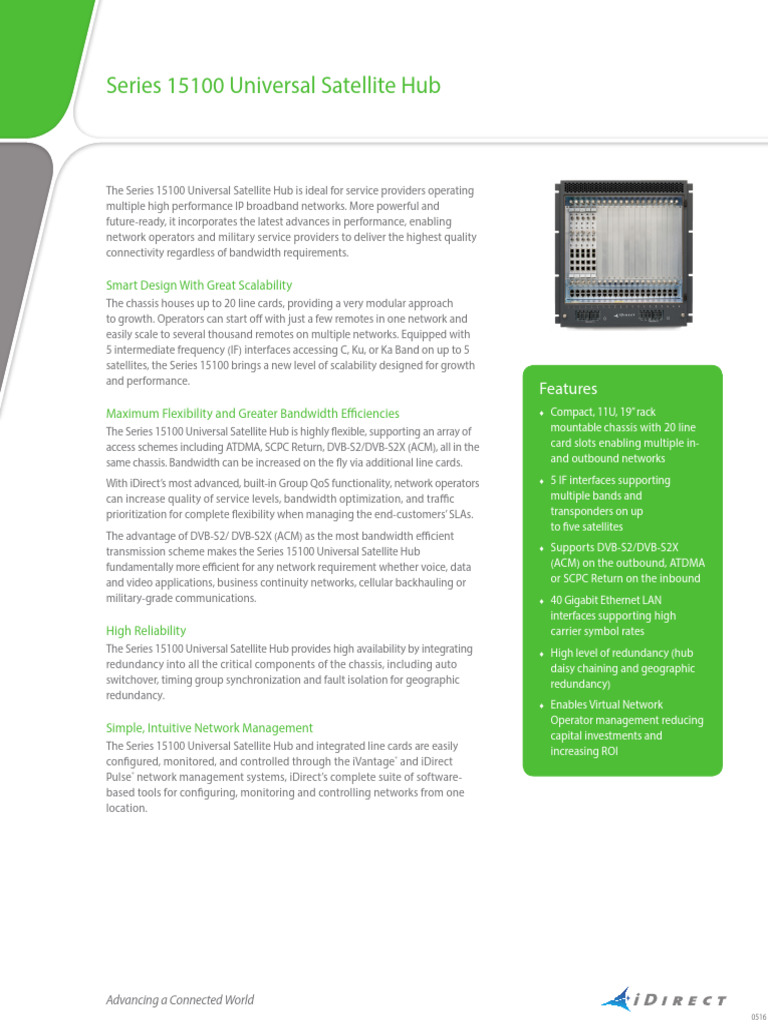 Idirect 101 Hub 15100 5IF 0616 | PDF | Quality Of Service | Computer ...