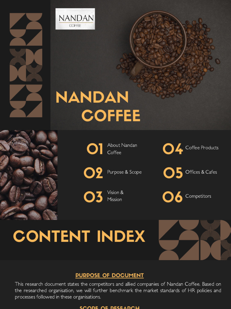 Nandan Coffee | PDF | Coffee | Coffeehouse