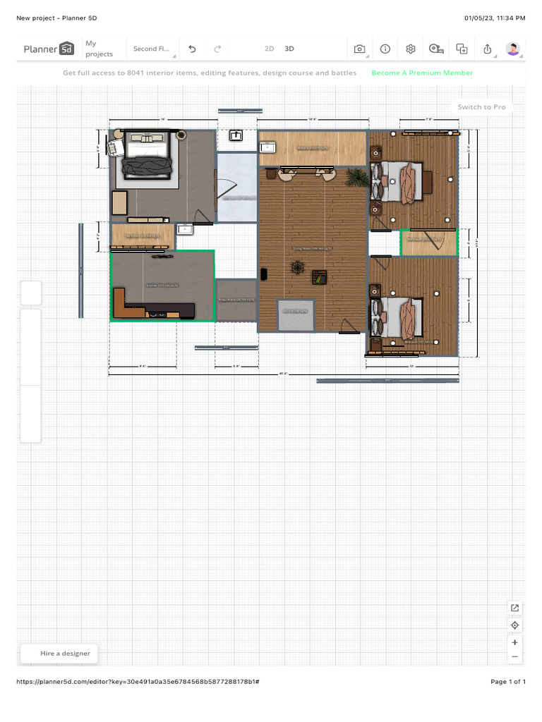 New Project Plan - Planner 5D | Download Free PDF | Home | Room