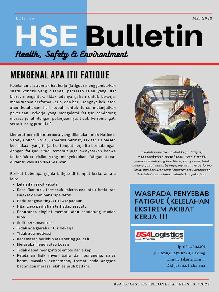 Buletin HSE Mei 2023 | PDF