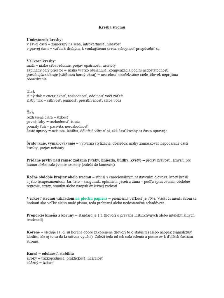 Kresba Stromu | PDF