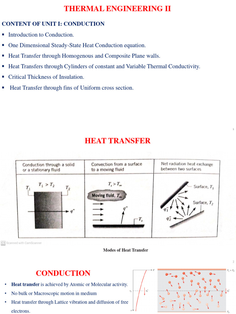 CONDUCTION | PDF | Heat Transfer | Thermal Conduction