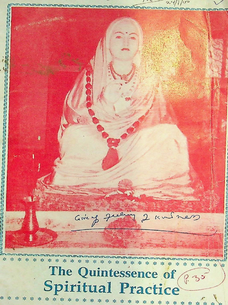 The Quintessence of Spiritual Practice by Swami Brahmananda - The ...