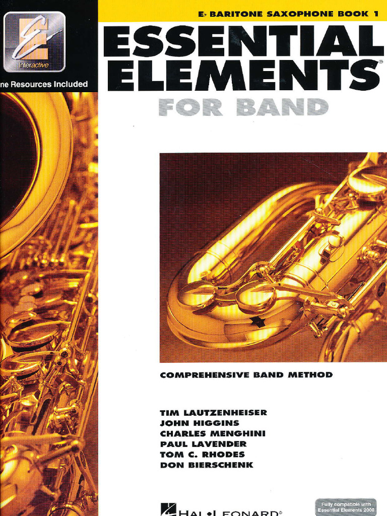 Essential Elements Band 1 Sax-Baritone Eb | PDF | Saxophone | Performing Arts