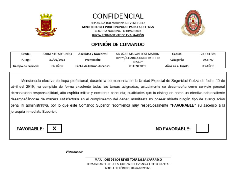 Opinion de Comando | PDF
