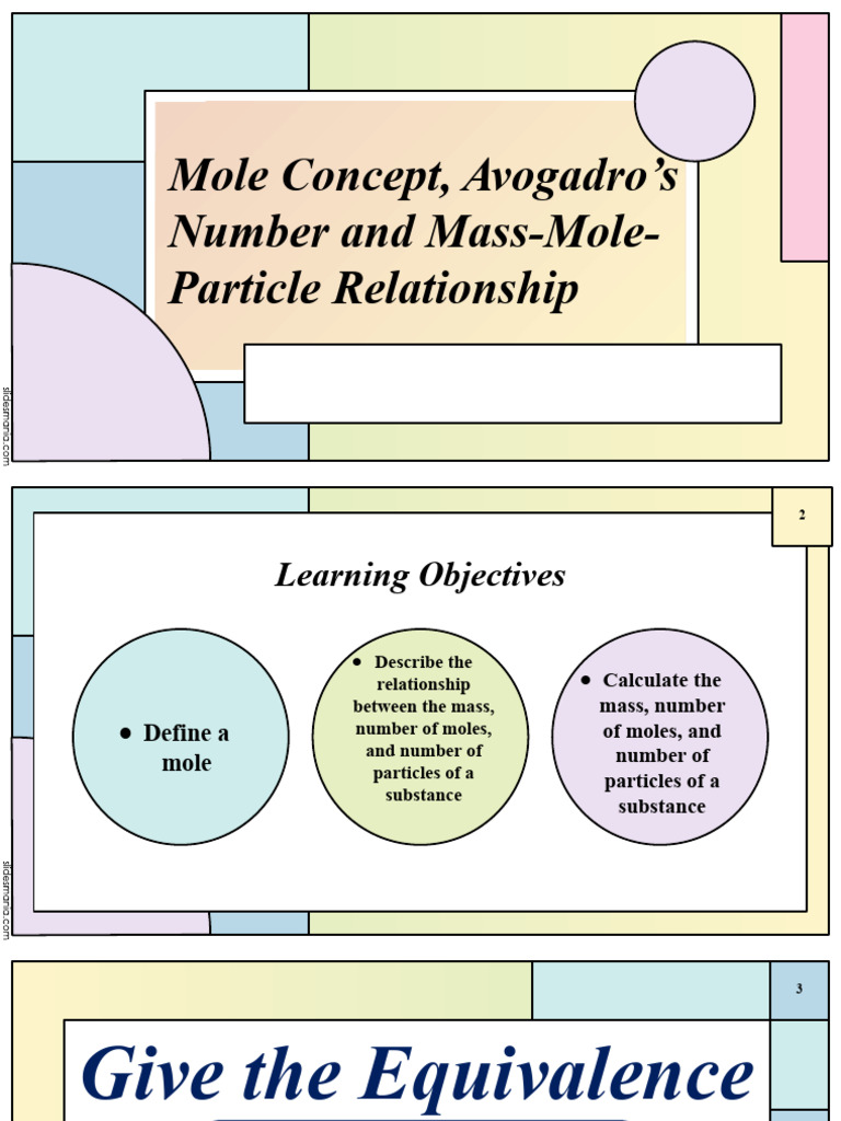 Lesson-5 1 - MoleConcept | Download Free PDF | Mole (Unit) | Molecules