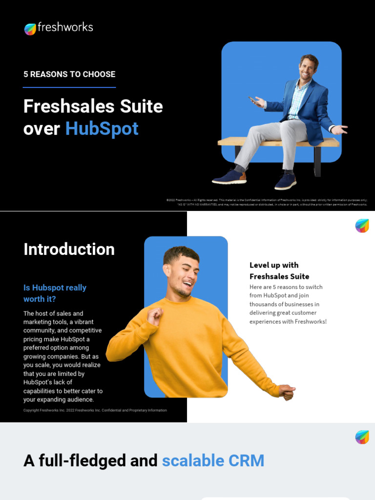 Why Freshsales Suite Is Better Than Hubspot | PDF | Sales | Customer Relationship Management