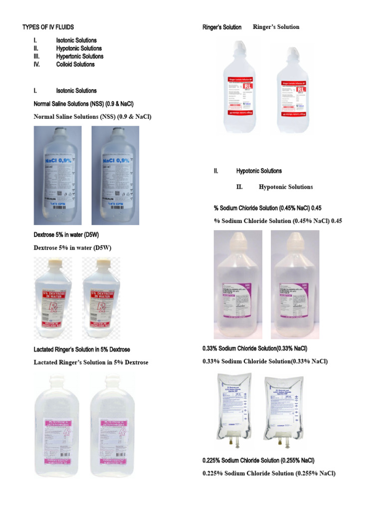 IV Fluids Ms | PDF