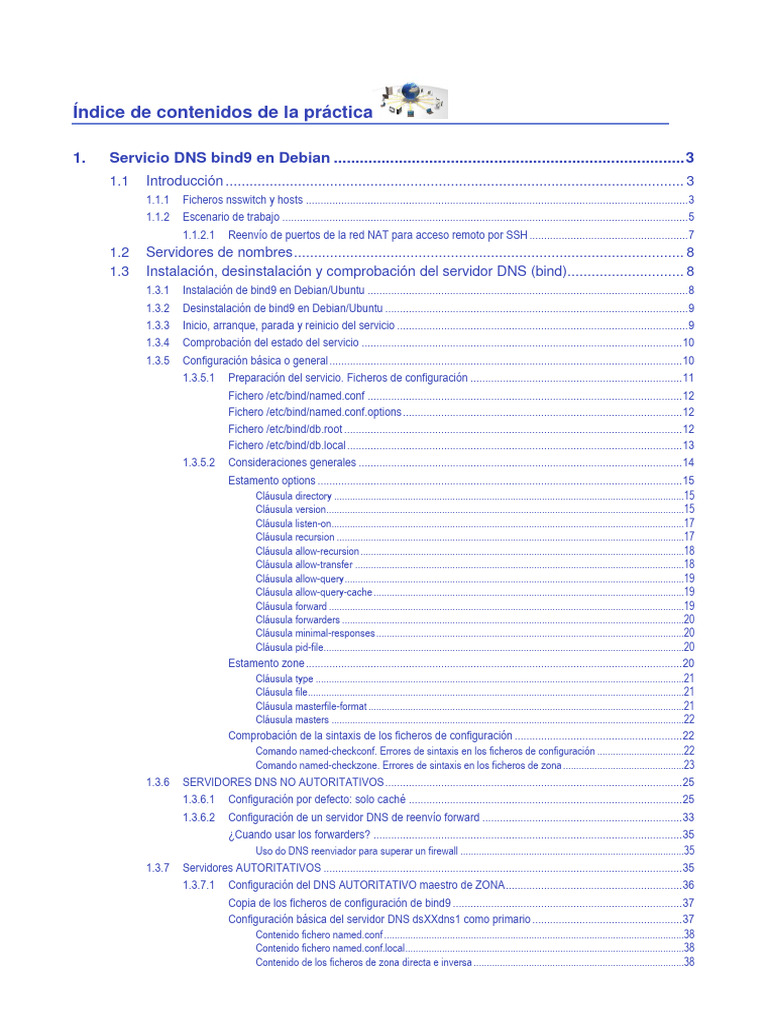 2324 - SMR - Sere - Ud02 - A01 - Dns - Guia - Parte I | PDF | sistema de nombres de dominio ...