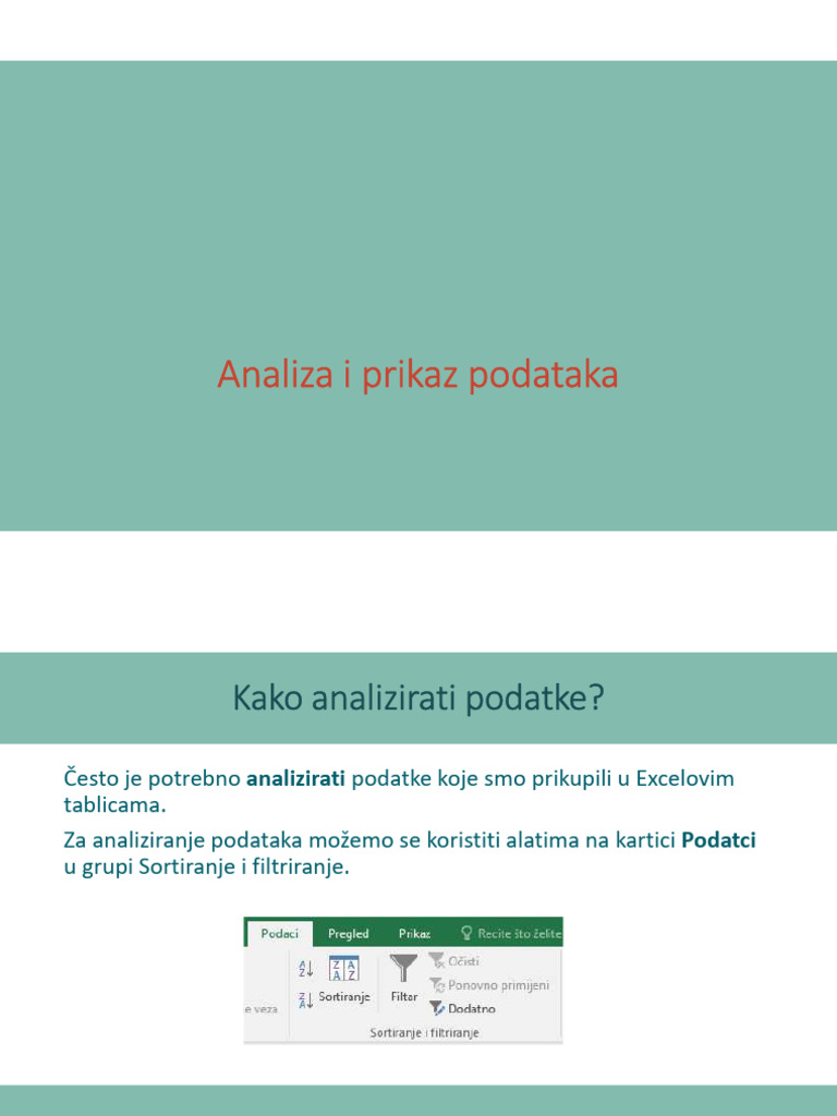 Analiza Podataka, Grafikoni | PDF