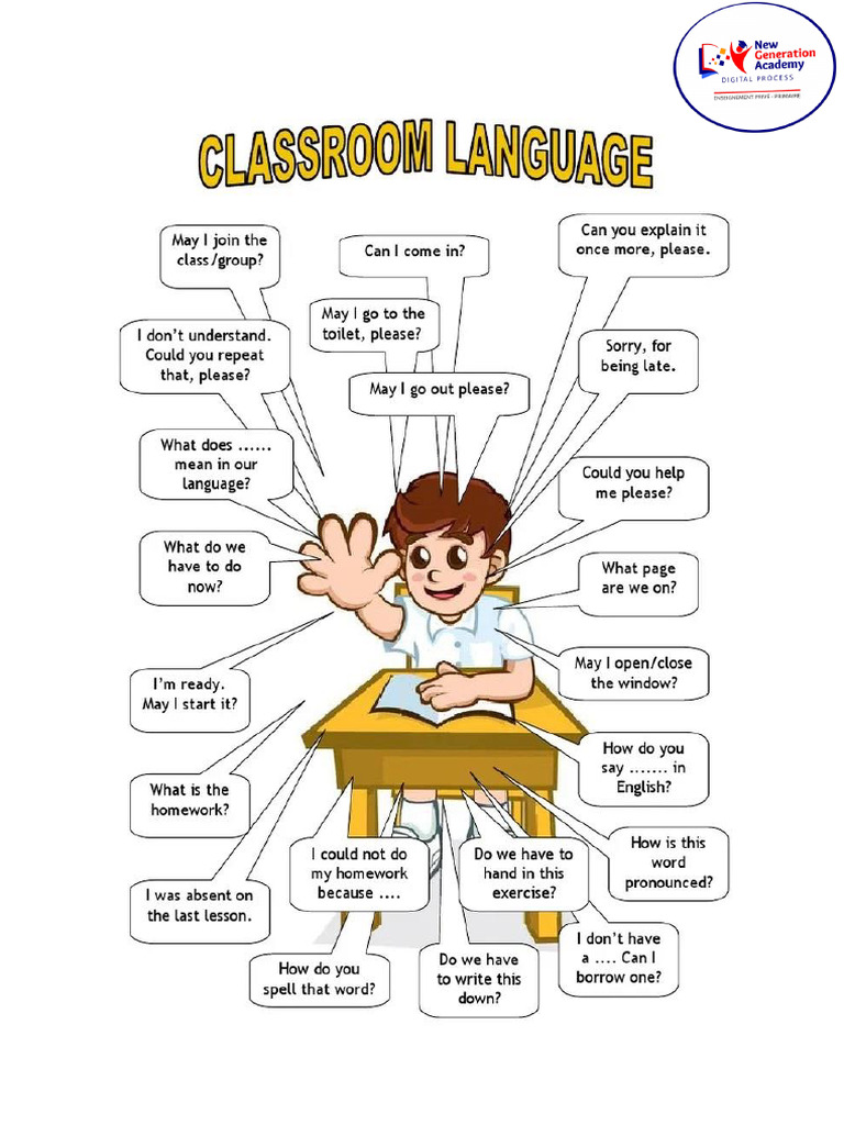 classroom language level 5 | PDF