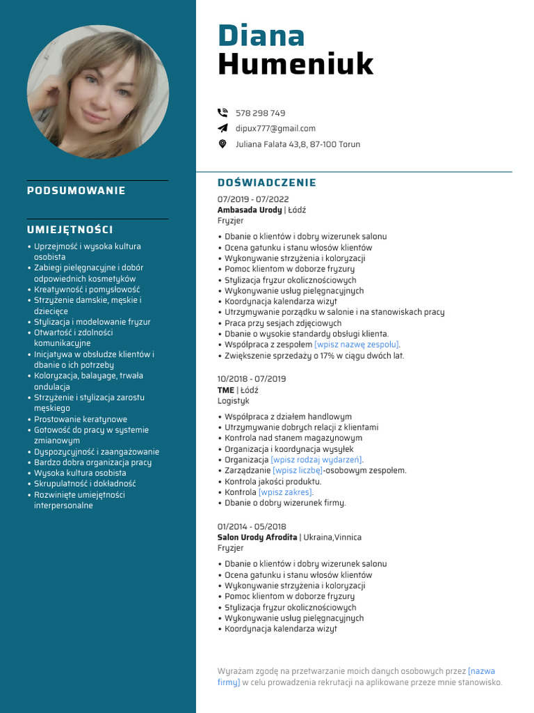 Humeniuk CV 3 | PDF