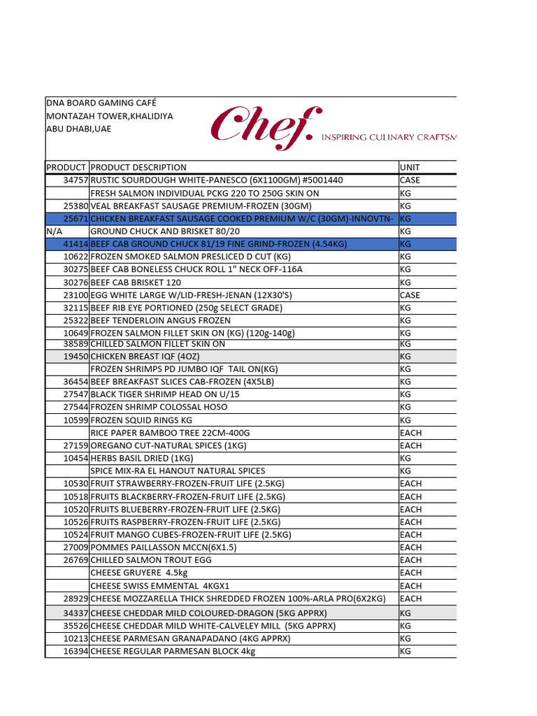Chef Middle East-2 | PDF | Beef | Cheese