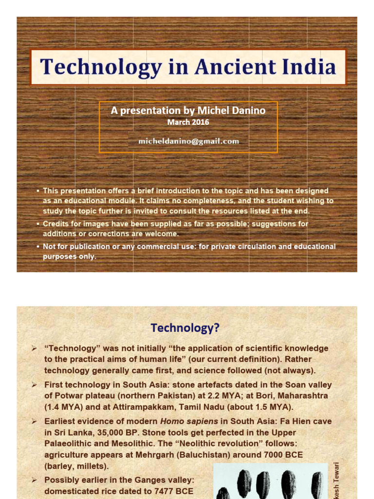 Ancient South Asian Technology | PDF | Weaving | Steel
