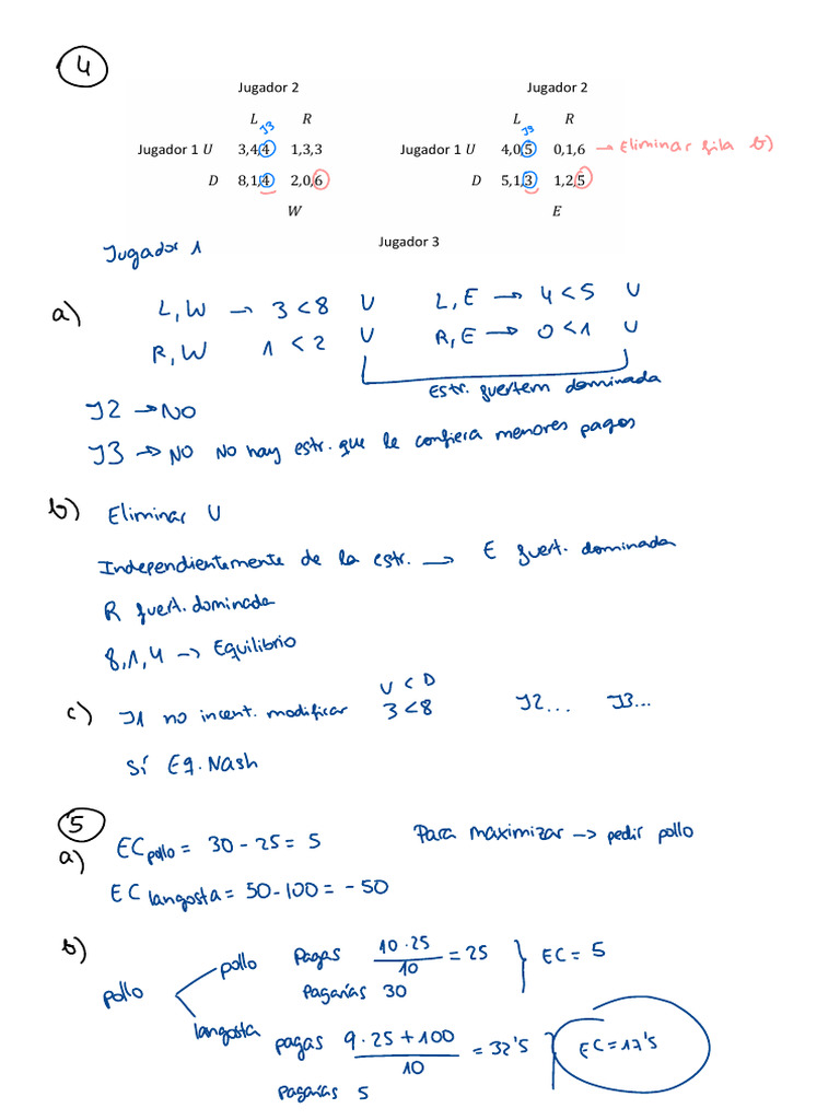 Eco Industrial Ejs T5 | PDF | Economía de la incertidumbre | Teoría de juego