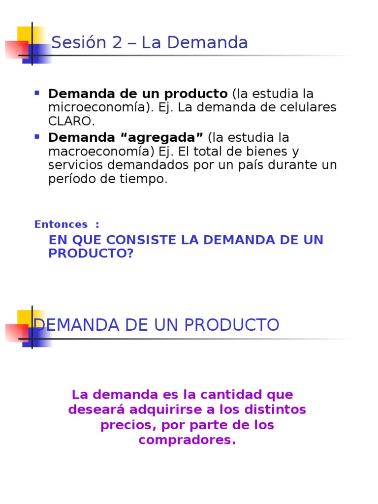 Diapositivas Sobre Demanda