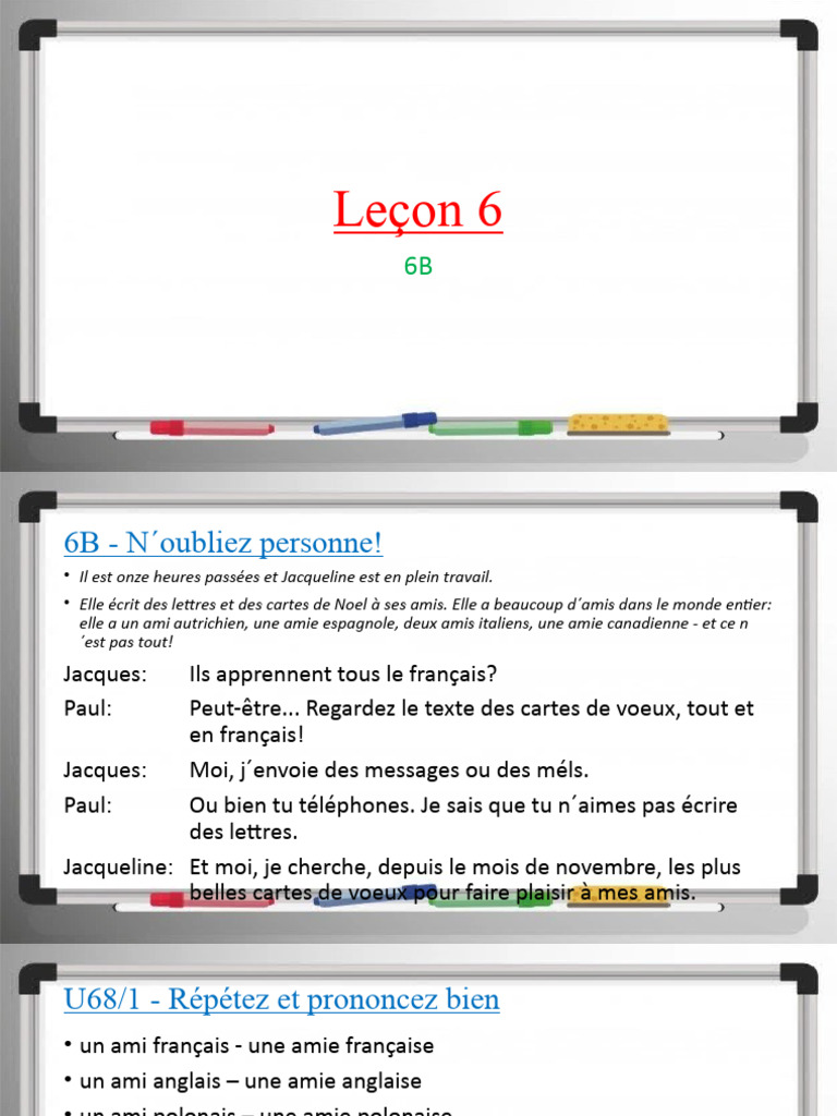 Leçon 6 | PDF